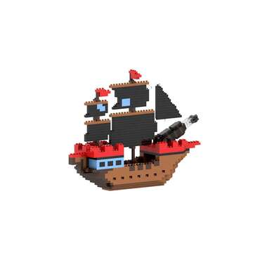 BRIXIES Modèle construction Bateau pirate de 726 briques | postshop.ch