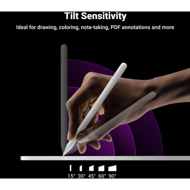 UGREEN Smart Stylus Pen for iPad 15910 Magnetic Charging, White ...