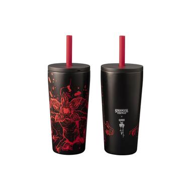 Bialetti Trinkbecher Stranger Things, 600 ml, Schwarz / Rot | postshop.ch