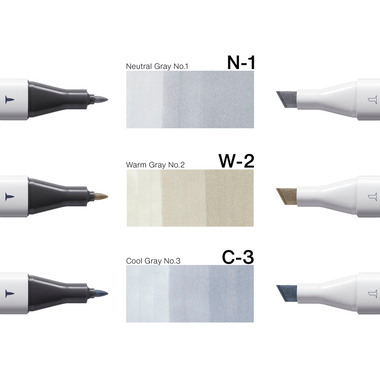 COPIC Marker Classic Designer 200750312 Crystal glass tints 3 pièces ...