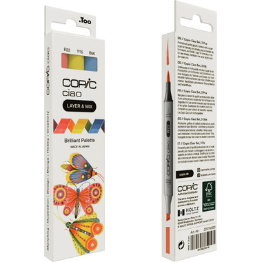 COPIC Marker Ciao 220750303 Brilliant Palette 3 Stück | postshop.ch