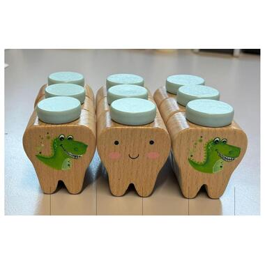 Spielba wooden toys milk tooth box Dino | postshop.ch