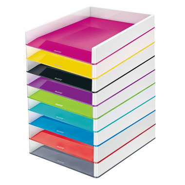 LEITZ Corbeille Courrier WOW A4 53611026 white/rouge | postshop.ch