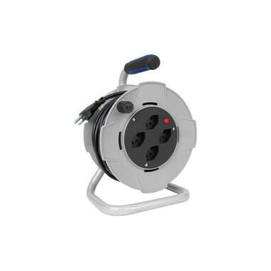 STEFFEN Cable Box Plastic Cable Reel 4 x T13 20m T12 Gray Black ...