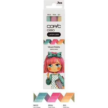 COPIC Marker Ciao 220750307 Vibrant Palette 3 Stück | postshop.ch