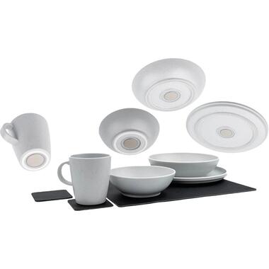 Silwy Magnetic Plastic Tableware Set Dolomite White | postshop.ch
