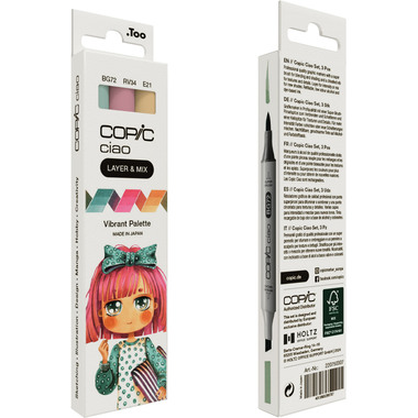 COPIC Marker Ciao 220750307 Vibrant Palette 3 Stück | postshop.ch