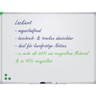 FRANKEN Schreibtafel 180x120cm SC911218 U-Act!Line Stahl lackiert ...