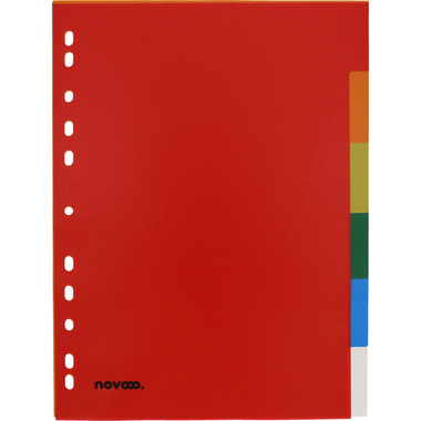 NOVOOO Register PP A4 40981 multicolor 6-teilig | postshop.ch