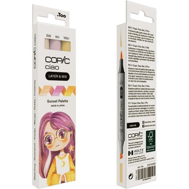 COPIC Marker Ciao 220750308 Sunset Palette 3 Stück | postshop.ch