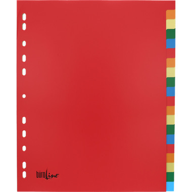 BÜROLINE Register PP A4+ 40992 multicolor 20-teilig | postshop.ch