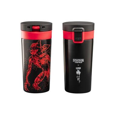 Bialetti Thermobecher Stranger Things, 380 ml, Schwarz / Rot | postshop.ch