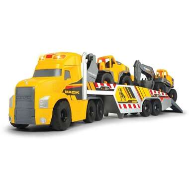 Dickie Toys construction vehicle Large Mack Truck with 2 Volvo vehicles ...