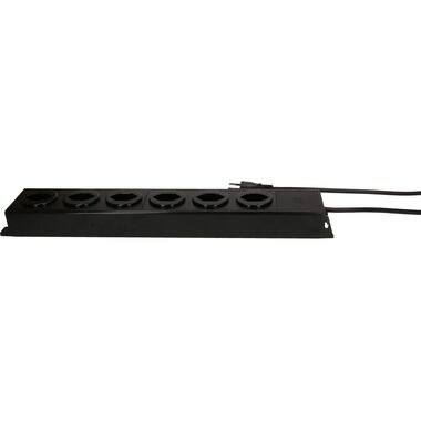 Max Hauri power strip Power Line 6x Type 13 black/black 3.0m | postshop.ch