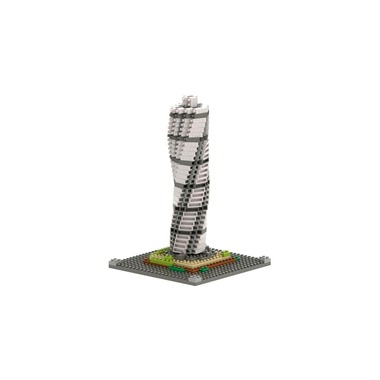 BRIXIES Bausteinmodell Turning Torso aus 652 Bausteinen | postshop.ch
