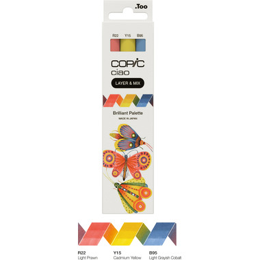 COPIC Marker Ciao 220750303 Brilliant Palette 3 Stück | postshop.ch