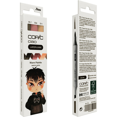 COPIC Marker Ciao 220750311 Warm Palette 3 Stück | postshop.ch