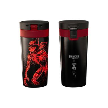 Bialetti Thermobecher Stranger Things, 380 ml, Schwarz / Rot | postshop.ch