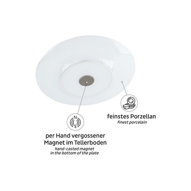 Silwy Magnetic Dinner Plate Blue | postshop.ch