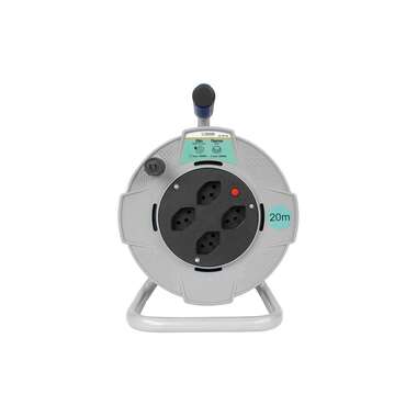 STEFFEN Cable Box Plastic Cable Reel 4 x T13 20m T12 Gray Black ...