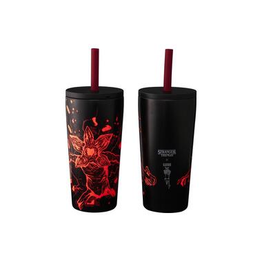 Bialetti Trinkbecher Stranger Things, 600 ml, Schwarz / Rot | postshop.ch