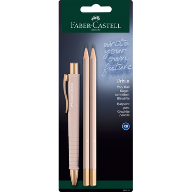 FABER-CASTELL Kugelschreiber Poly Ball Set 241124 Urban pale rose ...