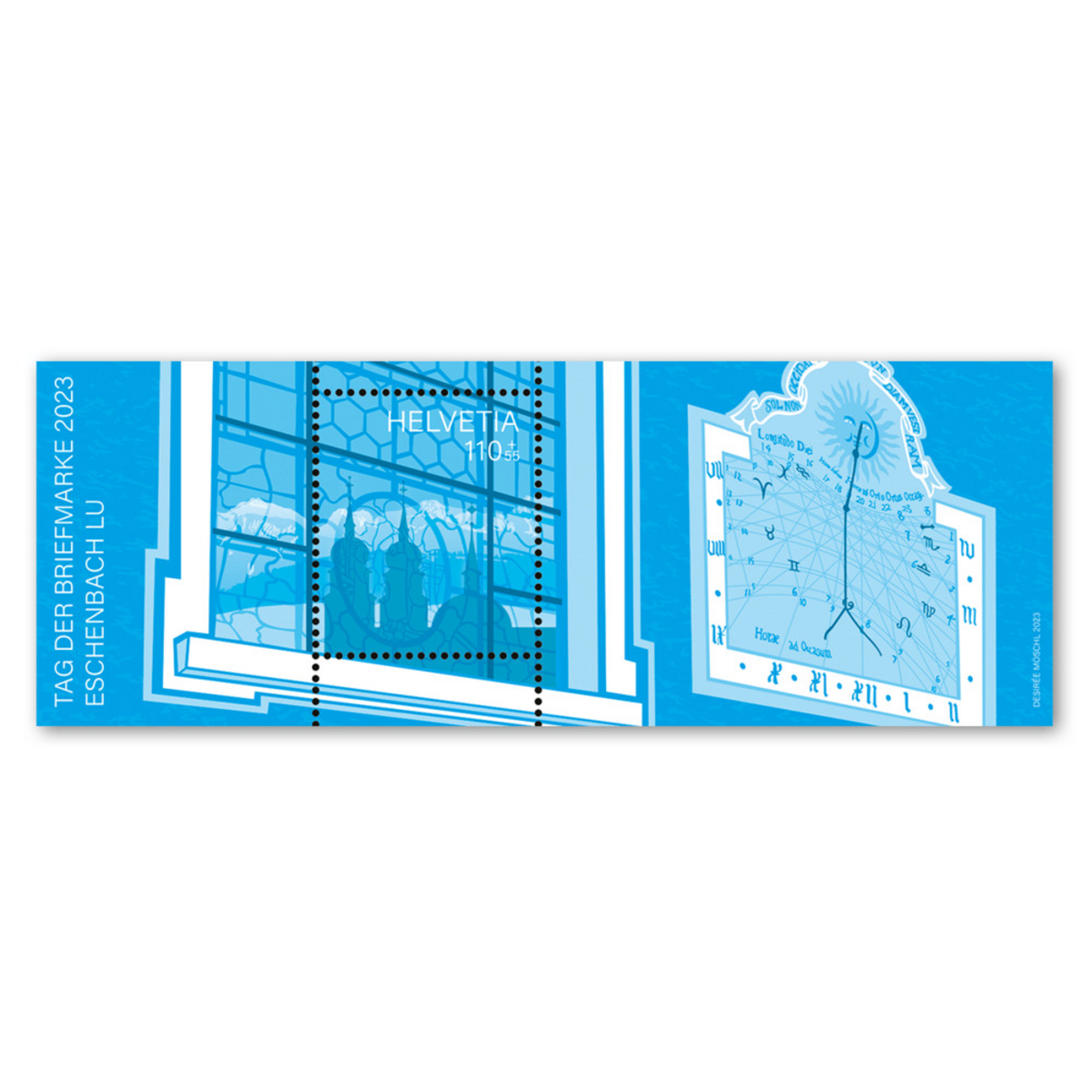 Stamp CHF 1.10+0.55 «Stamp Day 2023 Eschenbach LU», Miniature Sheet ...