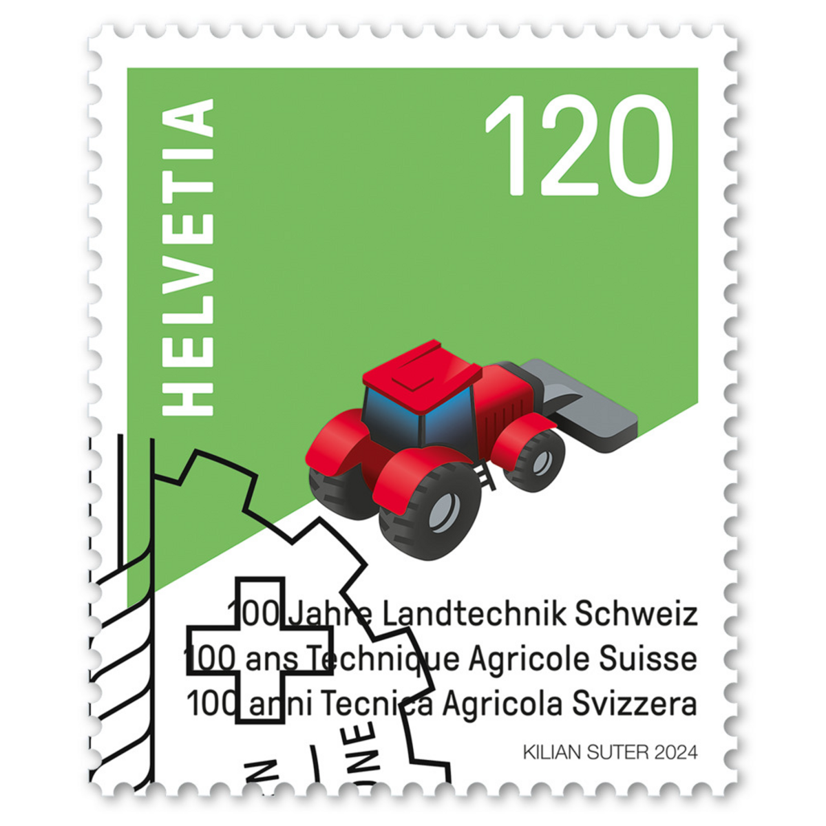 Stamp «100 years Swiss Agricultural Technology» | buy at postshop.ch