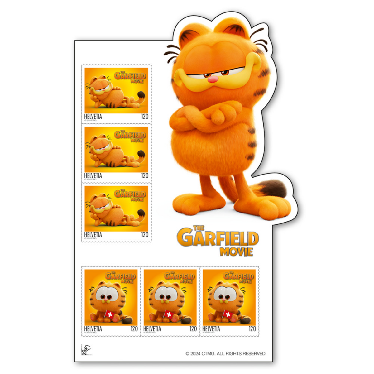 Stamps CHF 1.20 «Garfield», Special sheet with 6 stamps | postshop.ch
